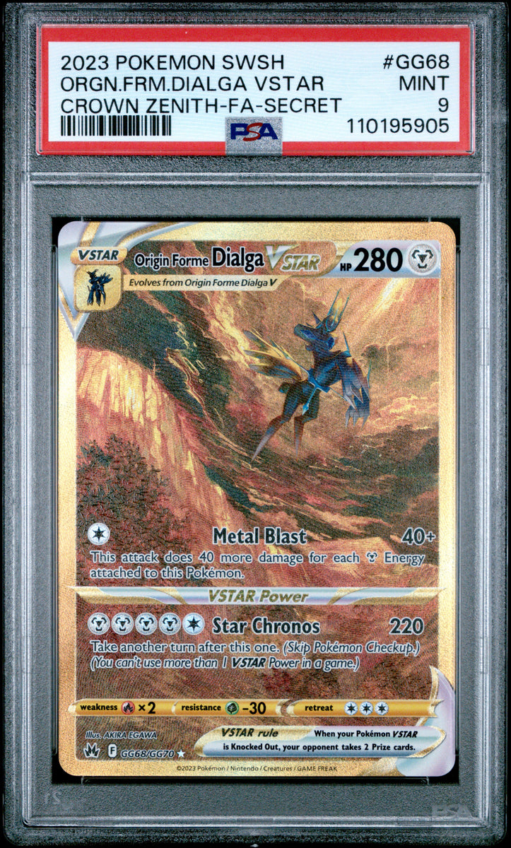 Crown Zenith Gold Dialga - PSA 9| Treasure Collectables